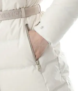 Duvetica Long-sleeved Hooded Down Jacket