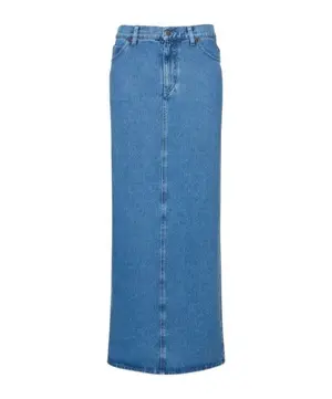 Giuseppe Di Morabito Wool Blend Denim Skirt - Blue