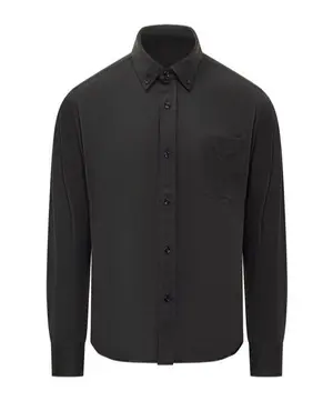 TOM FORD Long Sleeved Buttoned Shirt - Black