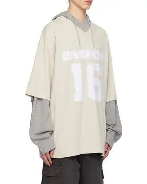 Givenchy Layered Drawstring Hoodie