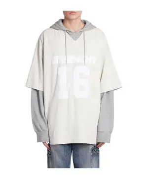 Givenchy Layered Drawstring Hoodie