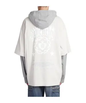 Givenchy Layered Drawstring Hoodie