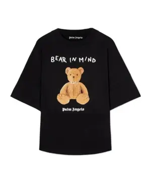 Palm Angels Bear In Mind Over T-shirt - Black
