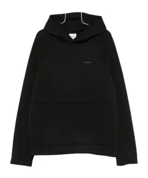 Calvin Klein Logo-print Raglan-sleeve Hoodie - Black