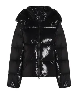 Duvetica Quilted Hooded Puffer Jacket - Black