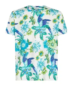 Etro Pegaso-motif Graphic-print T-shirt