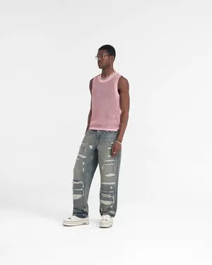 REPRESENT Torn Denim Trousers