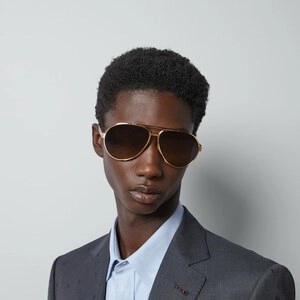 Gucci Aviator Frame Sunglasses
