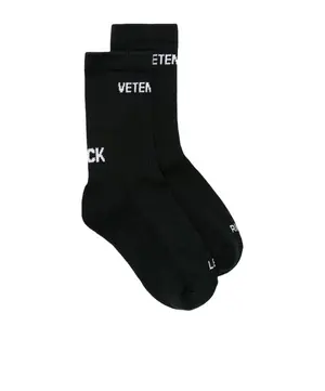 Vetements Logo Socks - Black