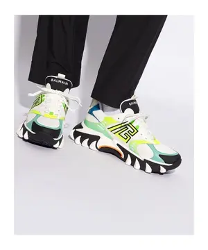 Balmain B-east Pb Trainers In Technical Materials And Mesh