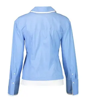 Veronica Beard Bonnie Collared Shirt - Blue