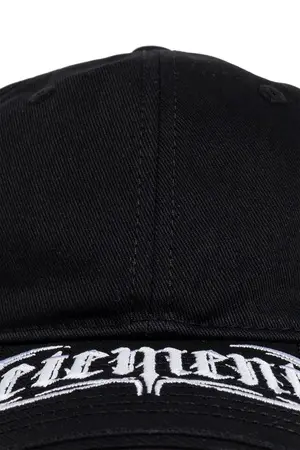 Vetements Logo Embroidered Curved Peak Cap