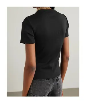 Veronica Beard Ribbed Crew-neck T-shirt