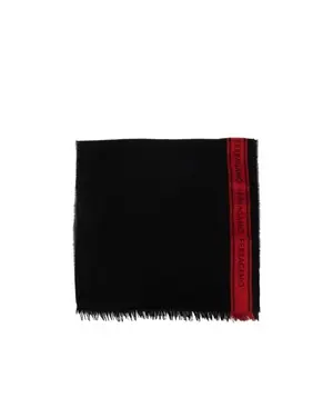 FERRAGAMO Color Blocked Scarf - Black