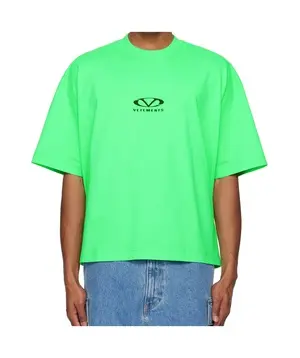 Vetements Oval Logo Printed Crewneck T-shirt