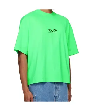 Vetements Oval Logo Printed Crewneck T-shirt