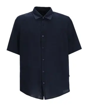 Hugo Boss Short-sleeved Button-down Shirt - Black