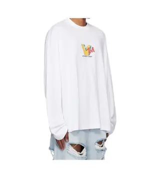 Vetements Logo Printed Long Sleeved T-shirt
