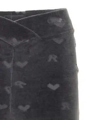 ROTATE BY BIRGER CHRISTENSEN Briella Velvet Logo Leggings