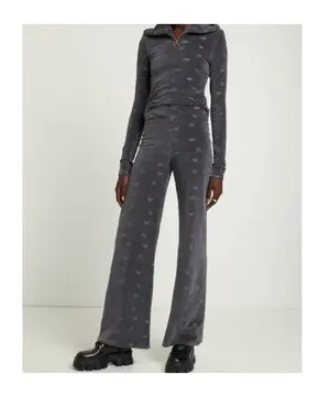 ROTATE BY BIRGER CHRISTENSEN Briella Velvet Logo Leggings