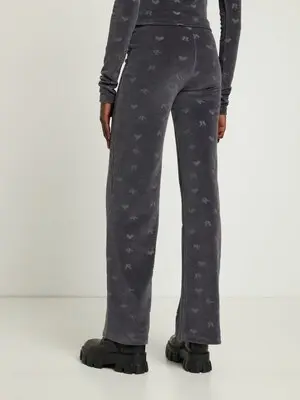 ROTATE BY BIRGER CHRISTENSEN Briella Velvet Logo Leggings
