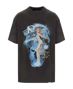 REPRESENT Illustration-print Washed Cotton T-shirt