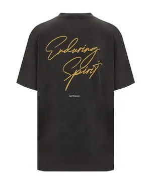 REPRESENT Illustration-print Washed Cotton T-shirt