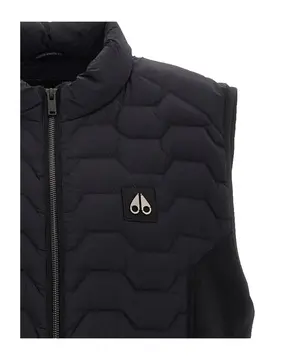 Moose Knuckles Granite Logo Plaque Vest