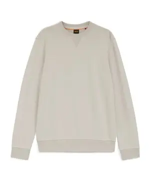 Hugo Boss Westart Crew-neck Logo-detail Sweatshirt - Light Gray