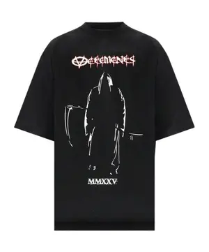 Vetements Reaper Logo Printed T-shirt - Black