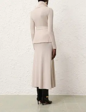 Zimmermann Illustration Paneled Rib Skirt