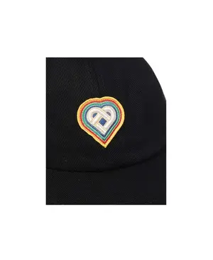 Casablanca Heart Rainbow Embroidered Baseball Cap