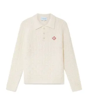 Casablanca Straight Knit Polo Shirt