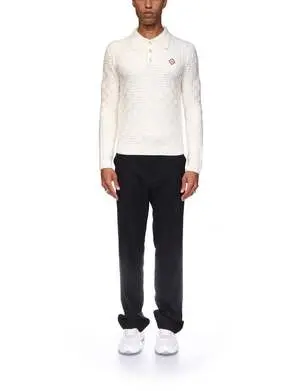 Casablanca Straight Knit Polo Shirt
