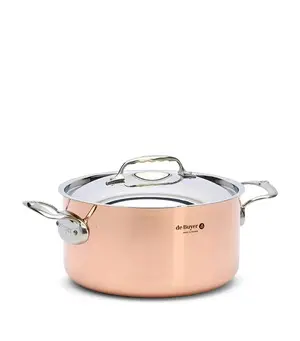 DE BUYER Copper Prima Matera Stewpan And Lid