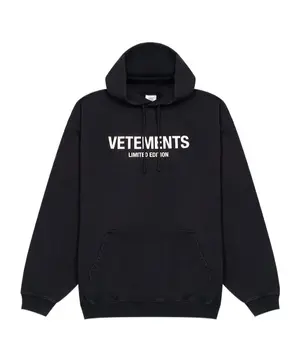 Vetements Hooded Sweater - Black