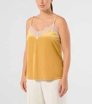 Marina Rinaldi Lace-trim Cami Top