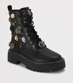 Kurt Geiger Leather Woolwich Eagle Boots