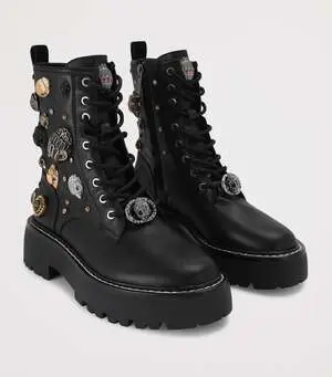Kurt Geiger Leather Woolwich Eagle Boots