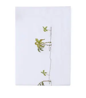 Loretta Caponi Garden Of Eden Super King Flat Sheet - White