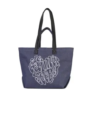 See By Chloé Je T'aime Denim Tote Bag - Blue