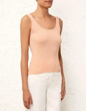 Zimmermann Ribbed Knit Tank Top