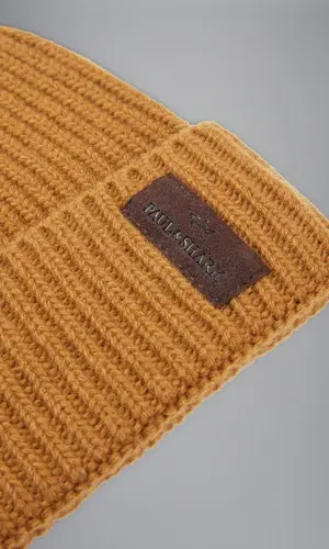 Paul & Shark Logo Beanie - Orange