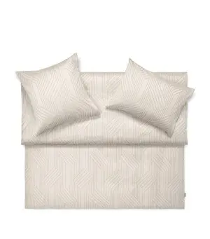 SCHLOSSBERG Geometric Ennio Oxford Pillowcase - Beige