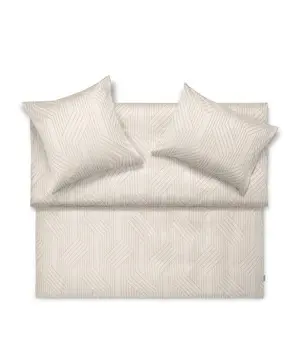 SCHLOSSBERG Geometric Ennio King Duvet Cover - Beige