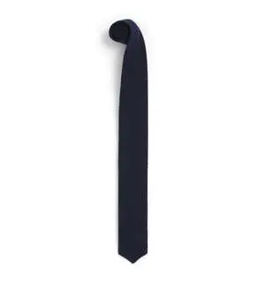 Eleventy Cashmere Knitted Neck Ties - Blue
