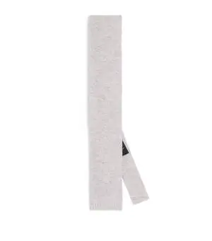 Eleventy Cashmere Knitted Neck Tie - Grey
