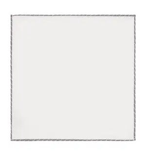 Eleventy Cotton Pocket Square - Ivory