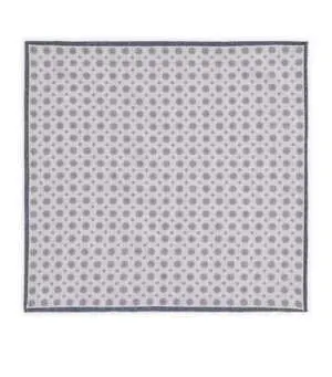 Eleventy Cotton-wool Pocket Square - Ivory