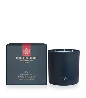 CHARLES FARRIS Redolent Fig Scented Candle - Navy